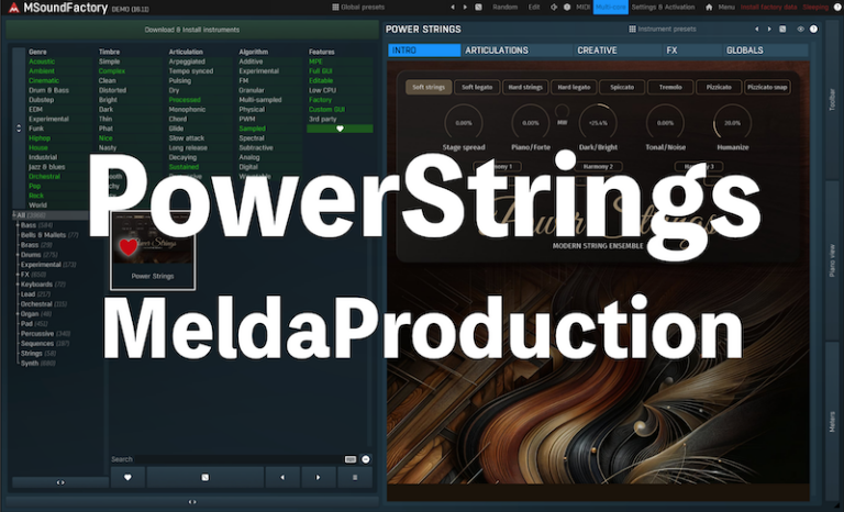 PowerStrings 】 – MeldaProduction | めはてコ